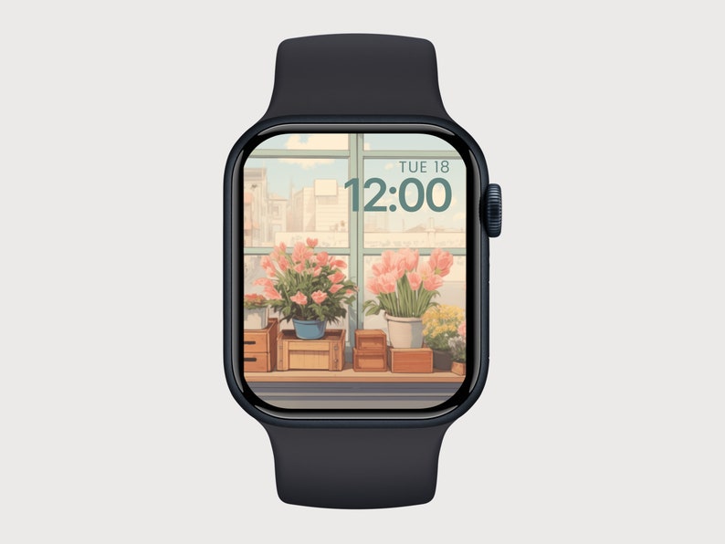 Valentines Watch Face Wallpaper Pastel Floral Watch Wallpaper Cute ...