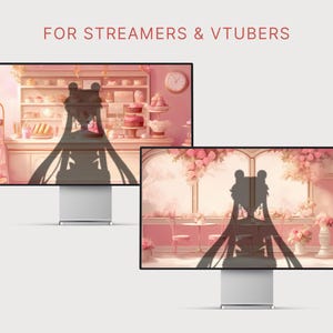 Pink Animated Background Pink Vtuber Background Cozy Twitch Overlay ...