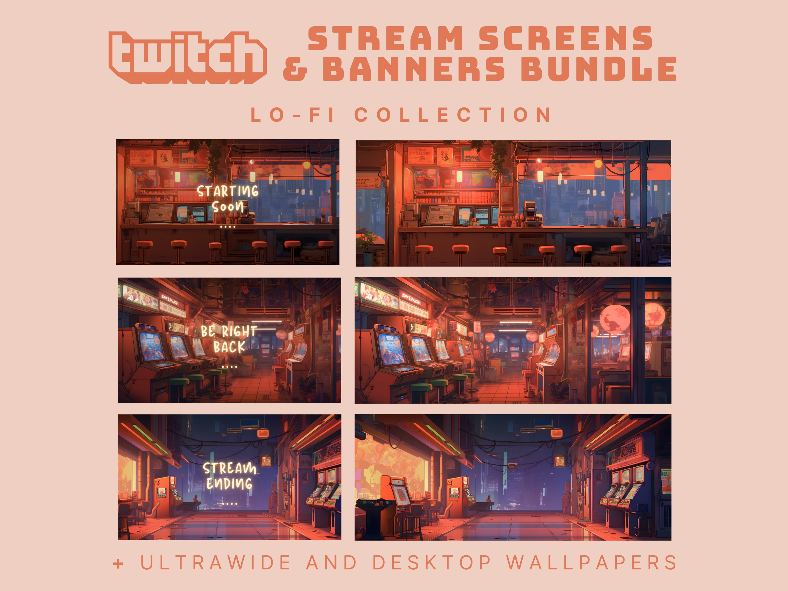 Lofi Animated Stream Screen Lofi Twitch Stream Screen Lofi Twitch ...