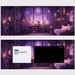 Purple Twitch Stream Banner Purple Halloween Twitch Banner Witch Stream ...