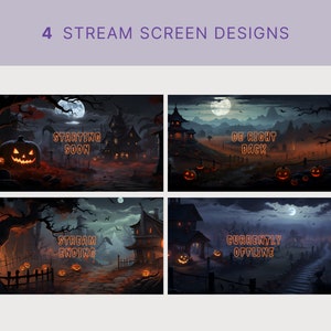 Halloween Animated Stream Screen Halloween Twitch Stream Screen Spooky ...