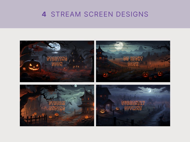 Halloween Animated Stream Screen Halloween Twitch Stream Screen Spooky ...