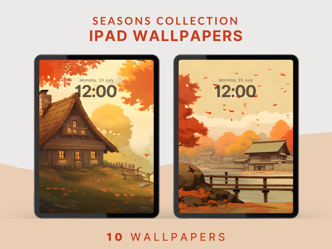 Aesthetic Fall Wallpaper Ghibli Inspired Wallpaper iPad Aesthetic Anime ...