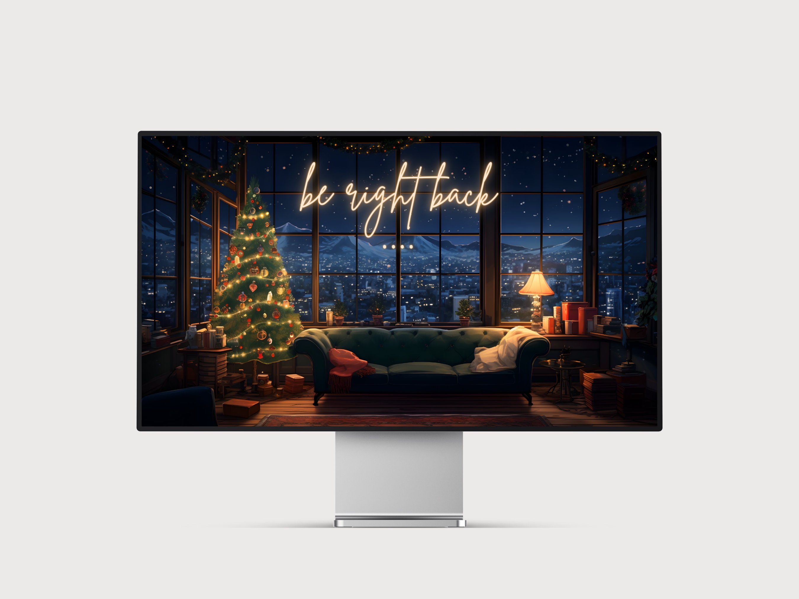 Christmas Animated Stream Screen Lofi Winter Twitch Stream Screen ...