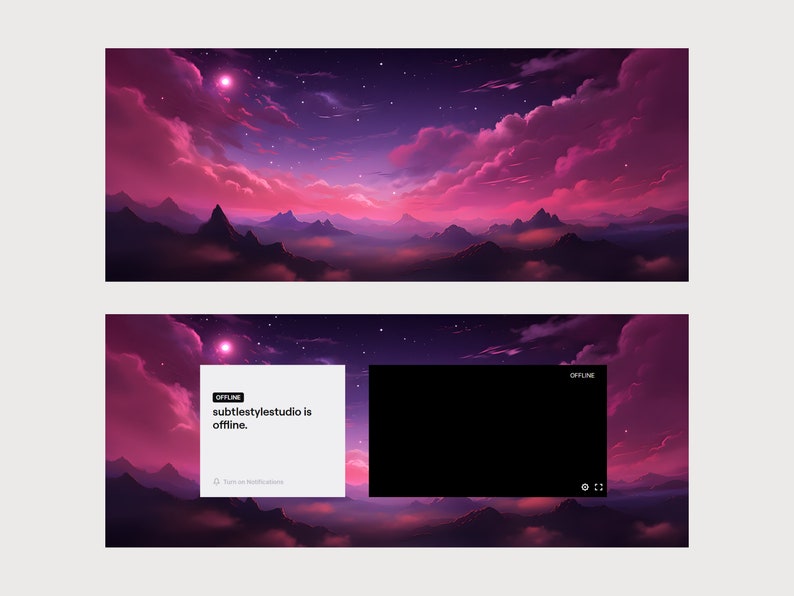 Pink Halloween Twitch Stream Banner Pink Halloween Twitch Banner Pink ...