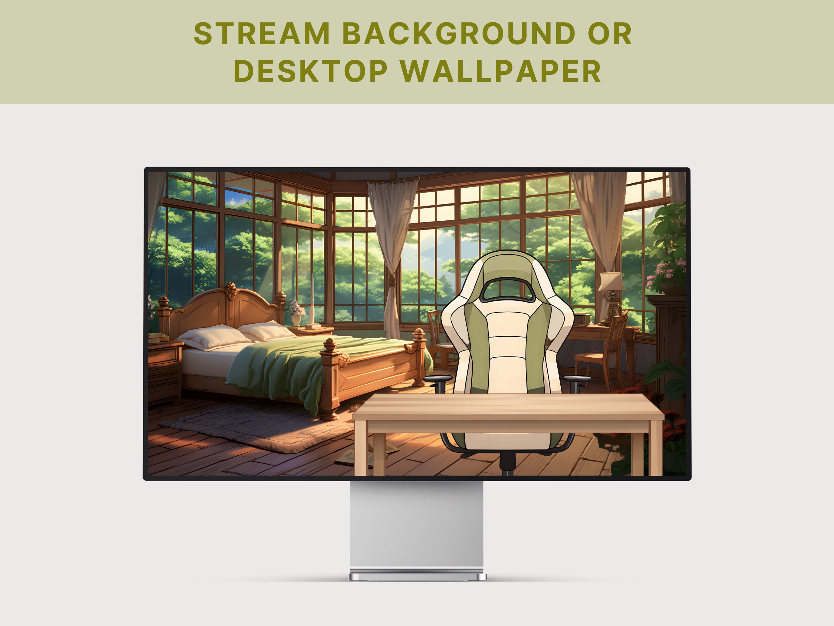 Cozy Vtuber Background Cottagecore Twitch Overlay Cozy - Etsy