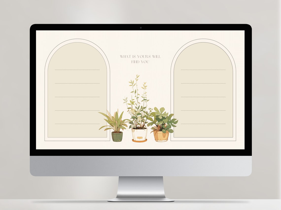 Aesthetic Boho Desktop Wallpaper Cute Folder Icons House - Etsy