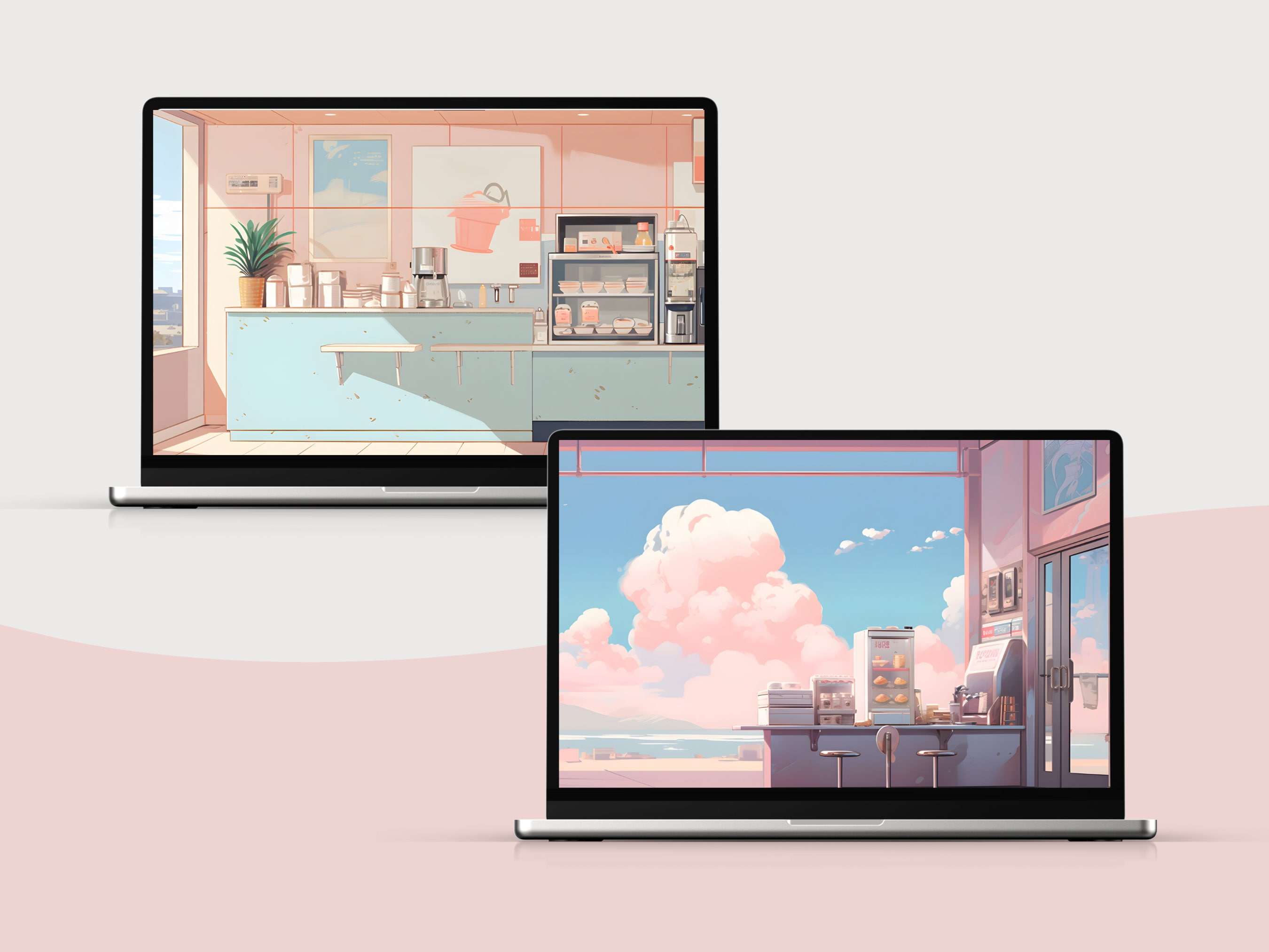 Pink Anime Wallpaper Pink Desktop Wallpaper Pastel Wallpaper Cute ...