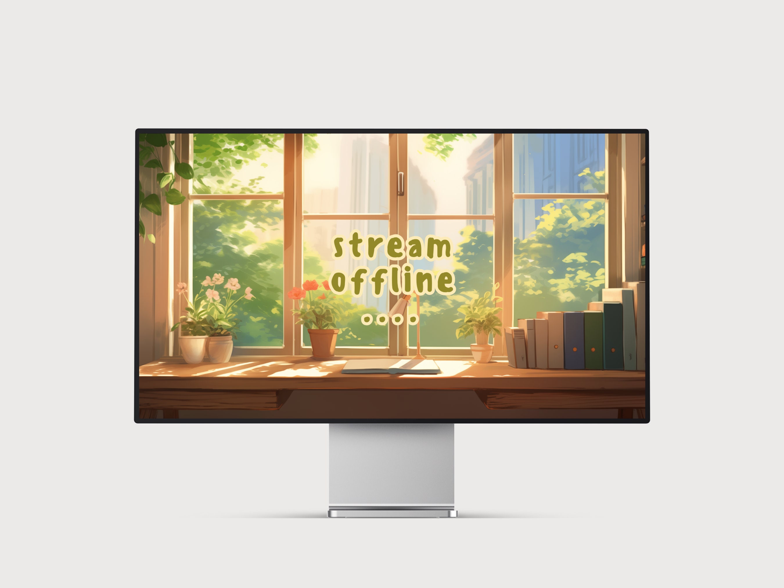 Cozy Bedroom Twitch Overlay Cottagecore Stream Screen Spring Twitch ...