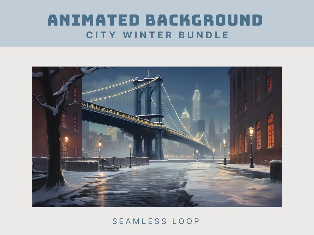 Cozy Winter Animated Background Vtuber Winter Overlay Twitch Vtuber ...