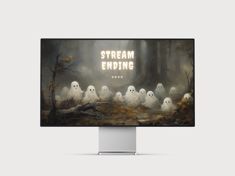 Halloween Stream Screen Lofi Twitch Stream Screen Ghibli Twitch Overlay ...