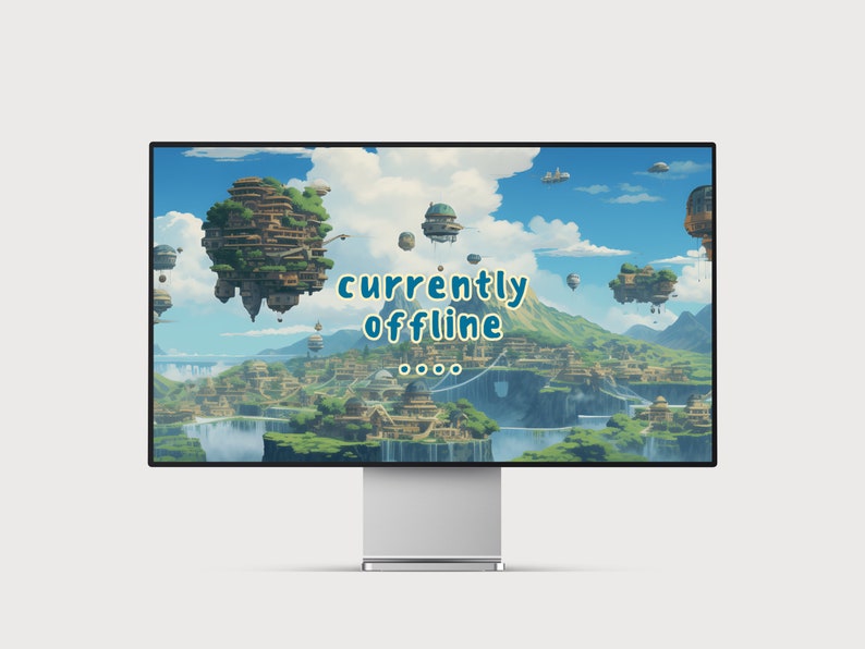 Ghibli Inspired Animated Stream Screen Castle on the Sky Twitch Stream ...