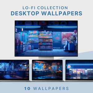 Blue Wallpaper Lofi Desktop Wallpaper Aesthetic Blue Lofi Wallpaper ...