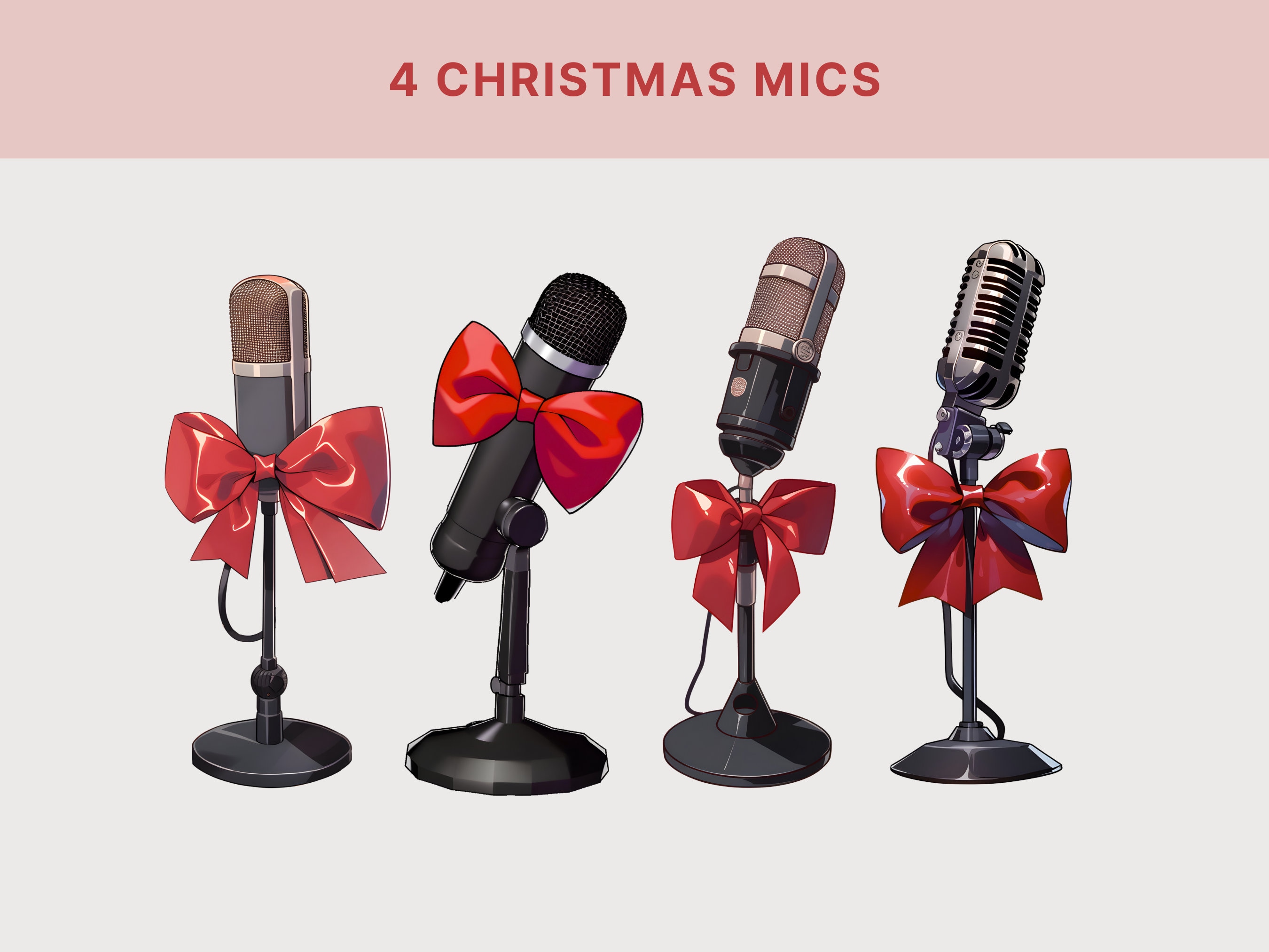 Vtuber Mic Asset Christmas Mic Vtuber Png Tuber Mic Asset Christmas ...
