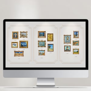 Van Gogh Desktop Folder Icons Aesthetic Desktop Organizer Desktop Icons ...