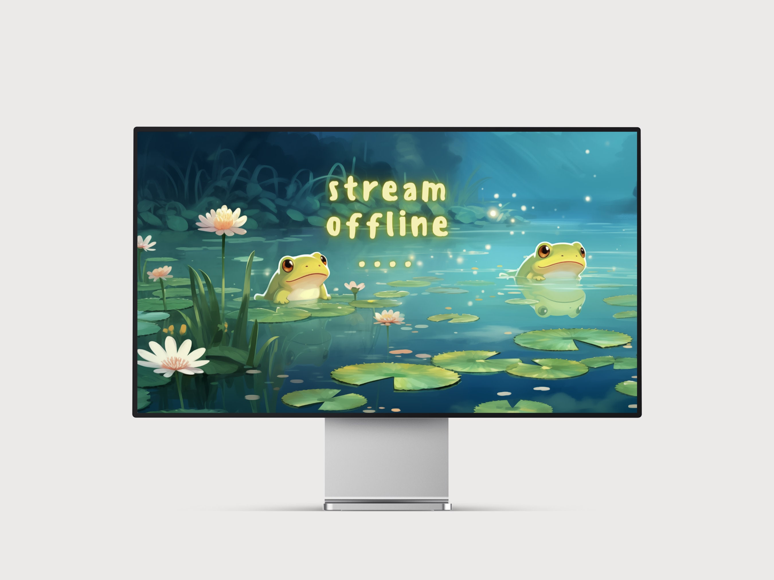 Frog Animated Stream Screens Cozy Twitch Screens Cottagecore Twitch ...