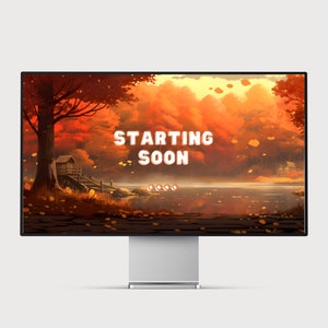 Fall Animated Stream Screen Autumn Twitch Animated Stream Screen Cozy ...