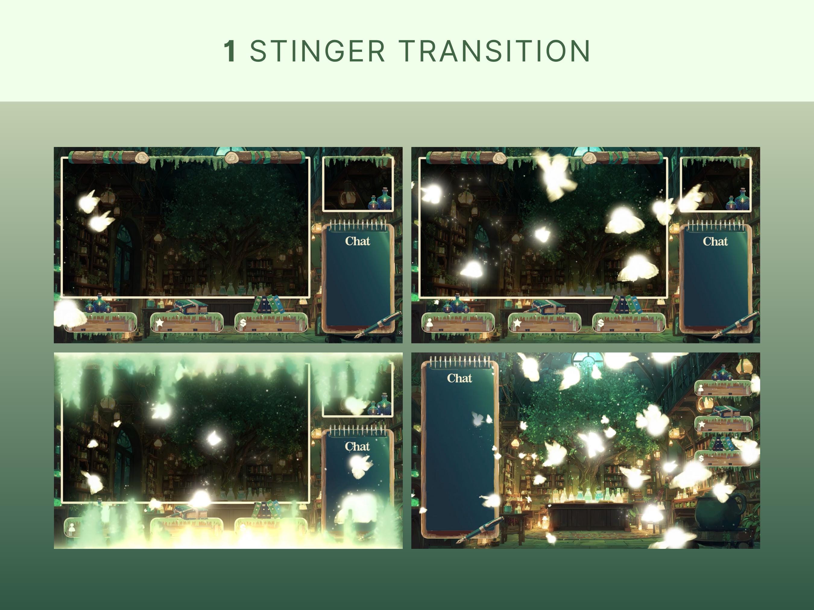 Cozy Forest Vtuber Stream Package Dark Academia Twitch Overlay ...