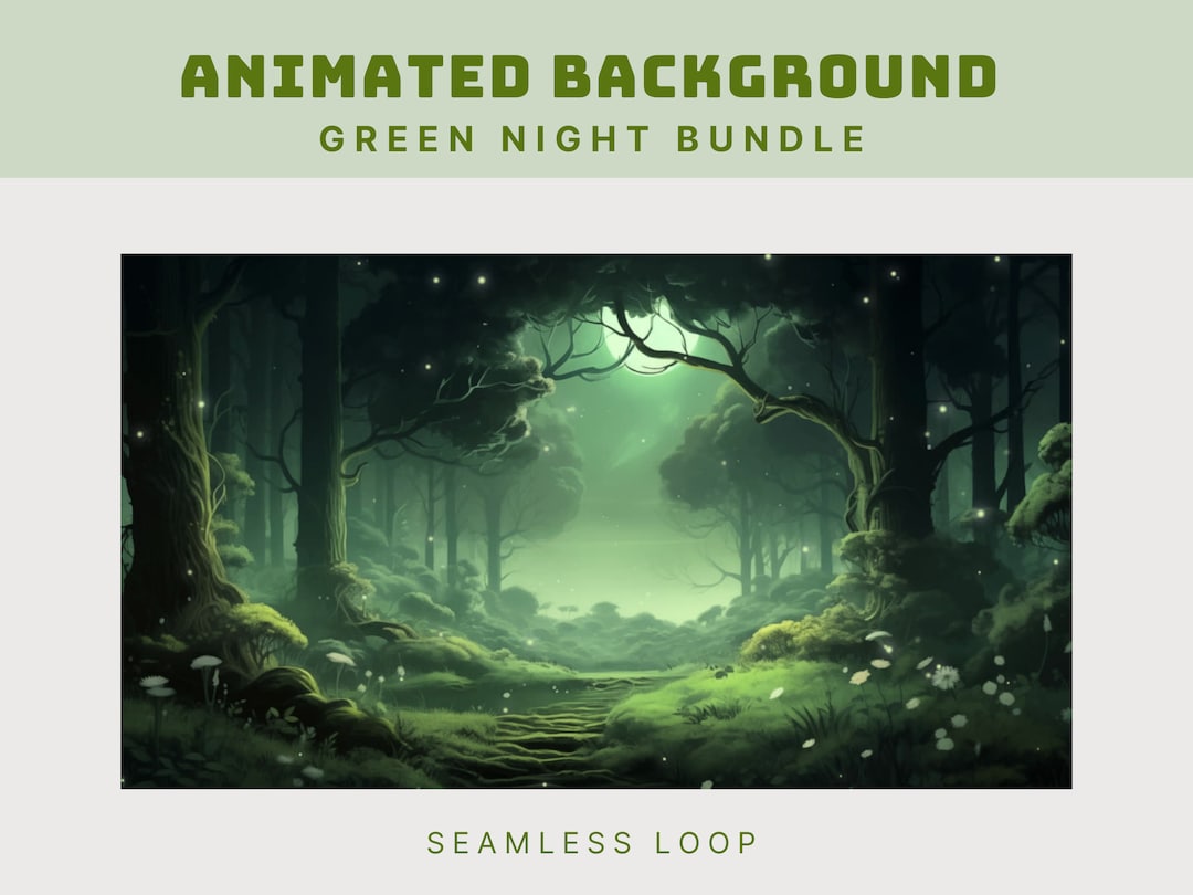 Animated Vtuber Background Cozy Twitch Overlay Forest Animated ...