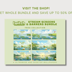 Frog Twitch Banner Cottagecore Stream Banner Cute Frog Wallpaper ...