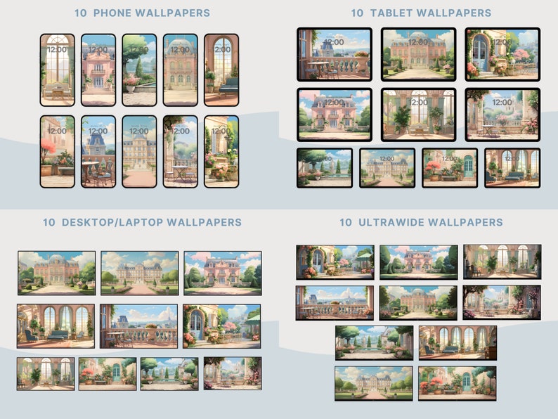 Cozy Wallpaper Mega Bundle Pastel Desktop Wallpaper Cottagecore ...