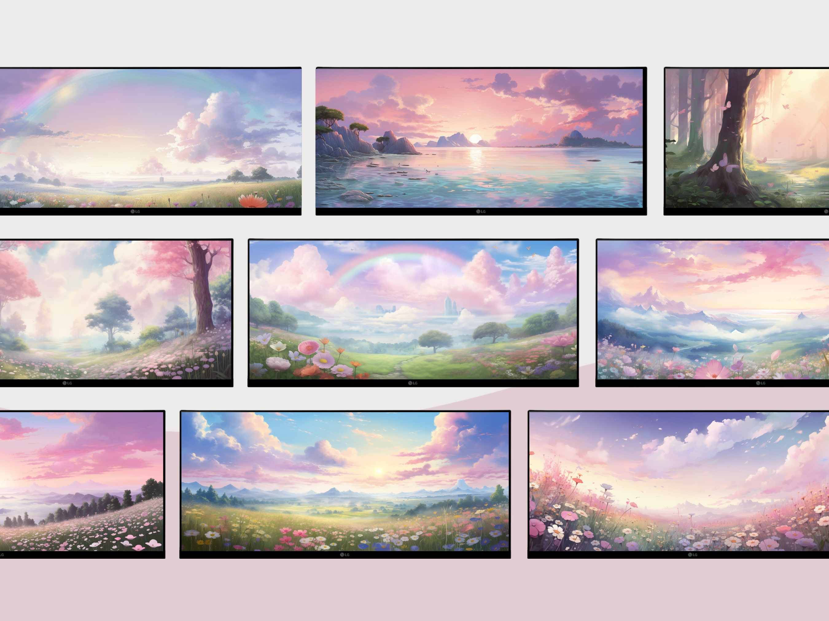 Pink Ultrawide Wallpaper Purple Wallpaper Pastel Ultrawide Wallpaper ...