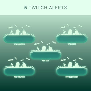 Ghost Stream Package Cozy Forest Overlay Twitch Halloween Stream Pack ...