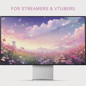 Vtuber Animated Background Pink Twitch Overlay Cute Pink Wallpaper ...
