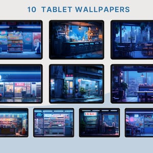 Lofi Wallpaper Blue Lofi Anime Desktop Wallpaper Vaporwave Wallpaper ...