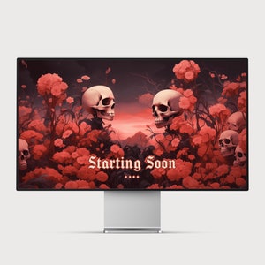 Goth Valentines Twitch Overlay Dark Valentine Animated Stream Screen ...