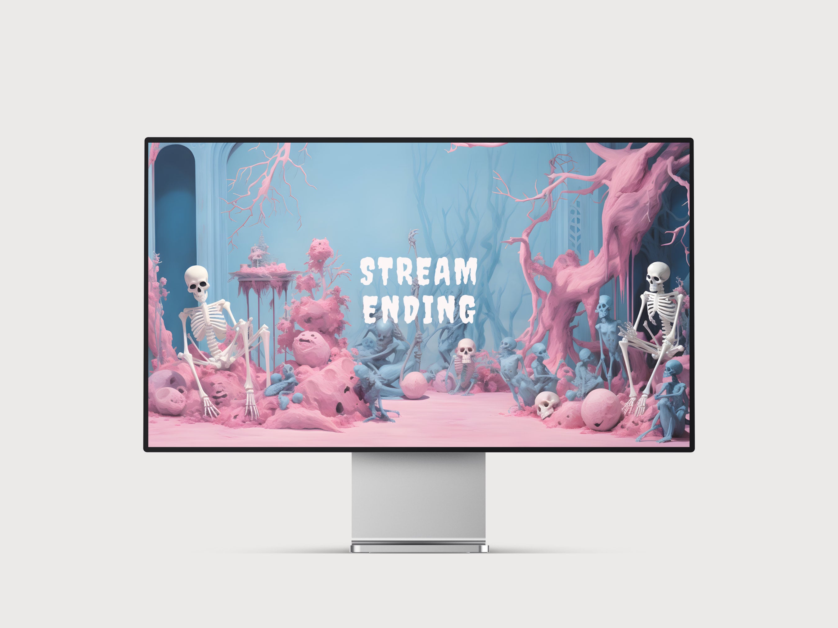 Pastel Halloween Animated Stream Screen Pink Halloween Twitch Stream ...