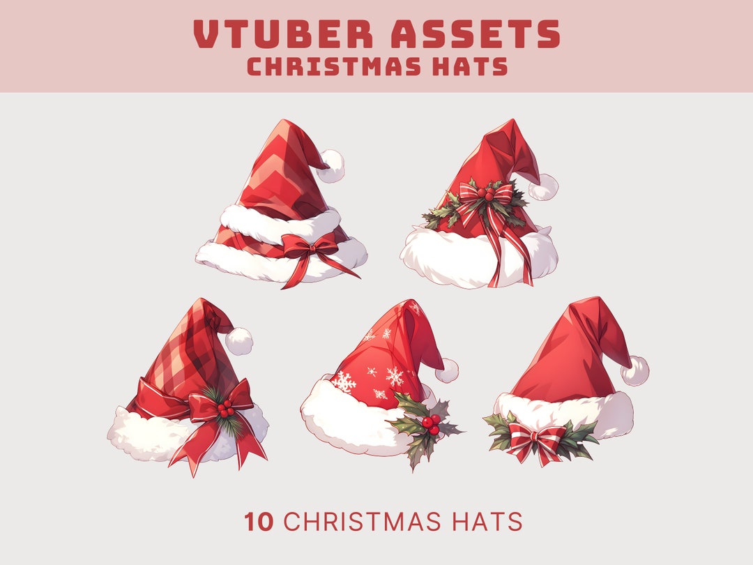 Vtuber Christmas Hat Asset Christmas Vtuber Asset Png Tuber Christmas ...