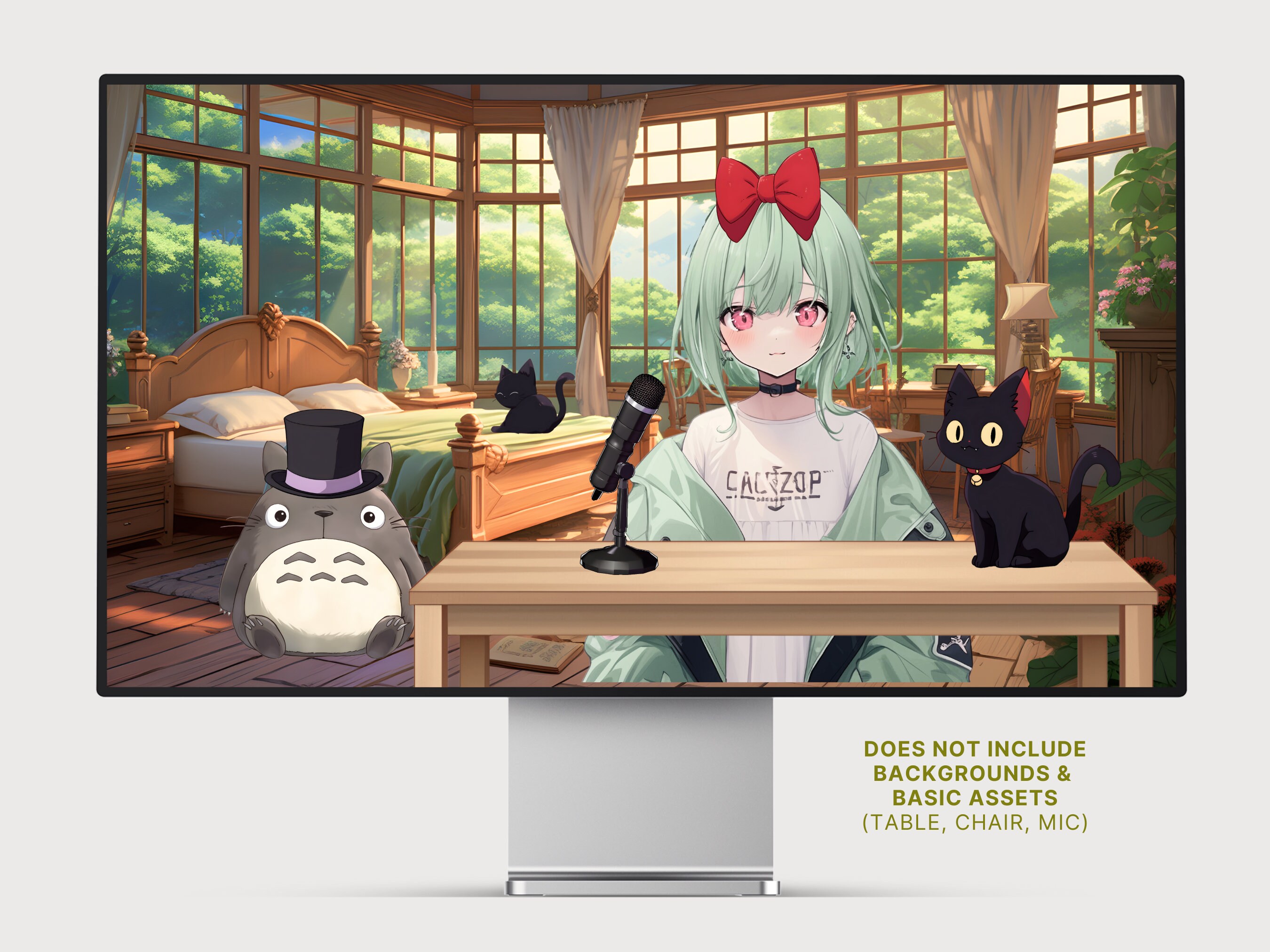 Vtuber Assets Ghibli Twitch Overlay Ghibli Assets Ghibli Decor Vtuber ...