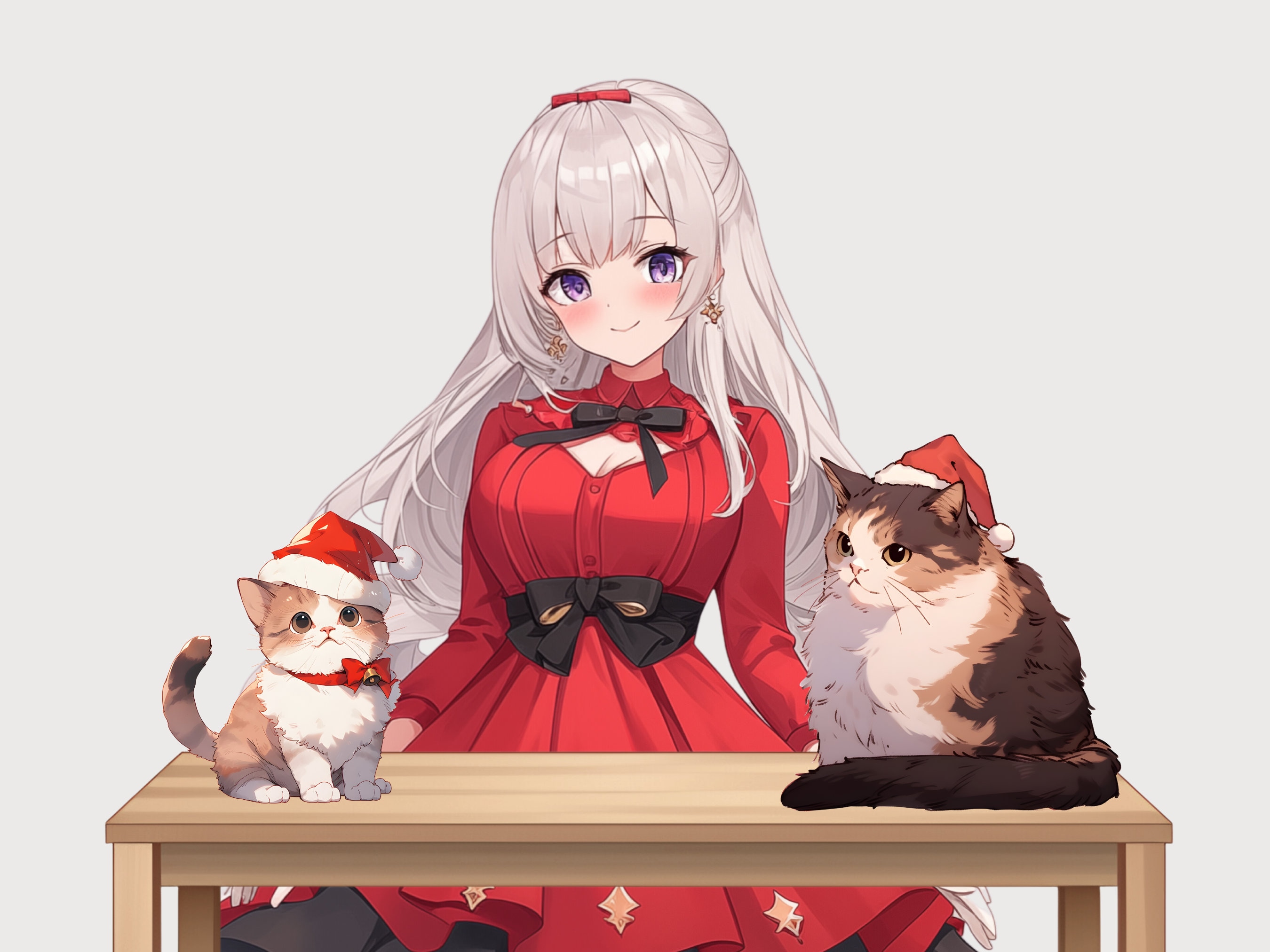 Vtuber Cat Christmas Cat Asset Vtuber Christmas Cat Png Tuber Cat ...