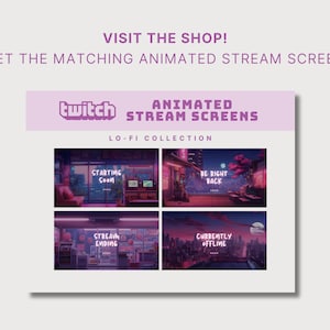 Pink Lofi Twitch Stream Banner Anime Lofi Twitch Banner Pink Anime ...