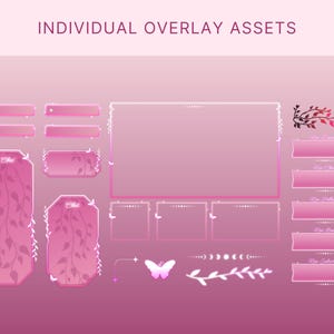 Pink Enchanted Forest Stream Package Fairycore Twitch Overlay Animated ...