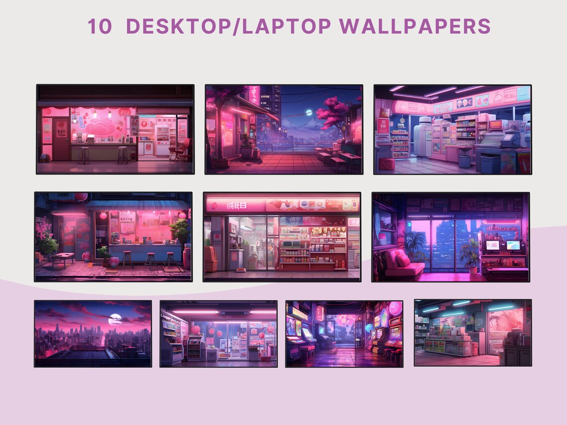 Pink Wallpaper Lofi Desktop Wallpaper Aesthetic Pink Lofi Wallpaper ...