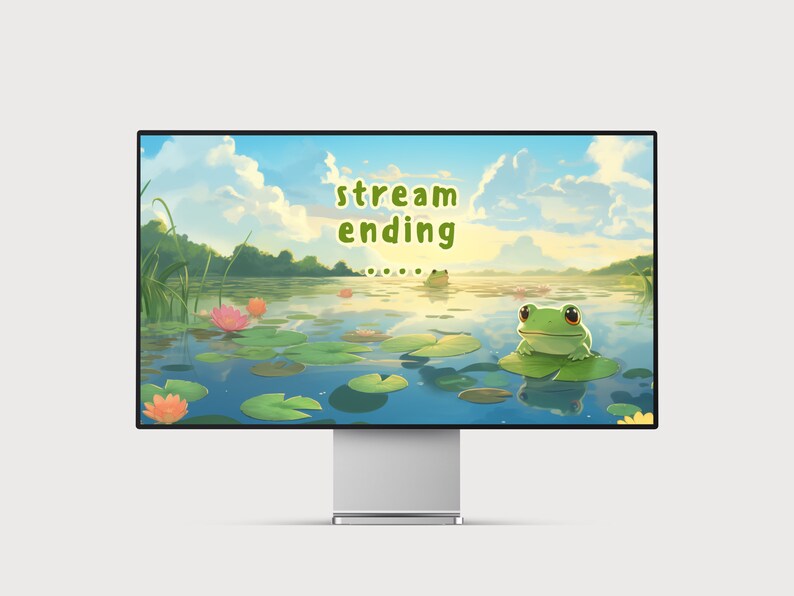 Frog Animated Stream Screens Cozy Twitch Screens Cottagecore Twitch ...