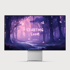 Purple Animated Stream Screen Purple Sky Twitch Stream Screen Purple ...