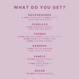 Pink Twitch Overlay Pink Stream Package Vtuber Animated Background Pink ...