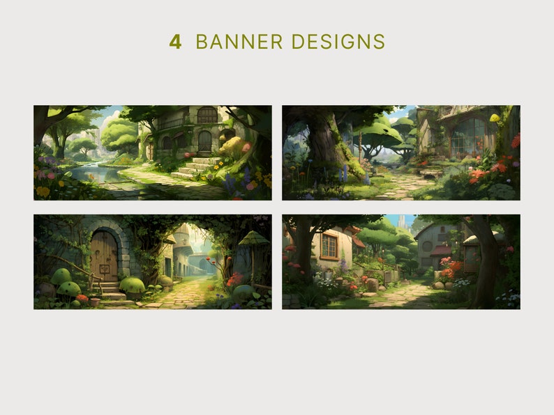 Ghibli Twitch Stream Banner Anime Twitch Banner Studio Ghibli - Etsy UK