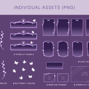 Purple Twitch Overlay Animated Vtuber Background Witch Twitch Overlay Purple Twitch Banner ...