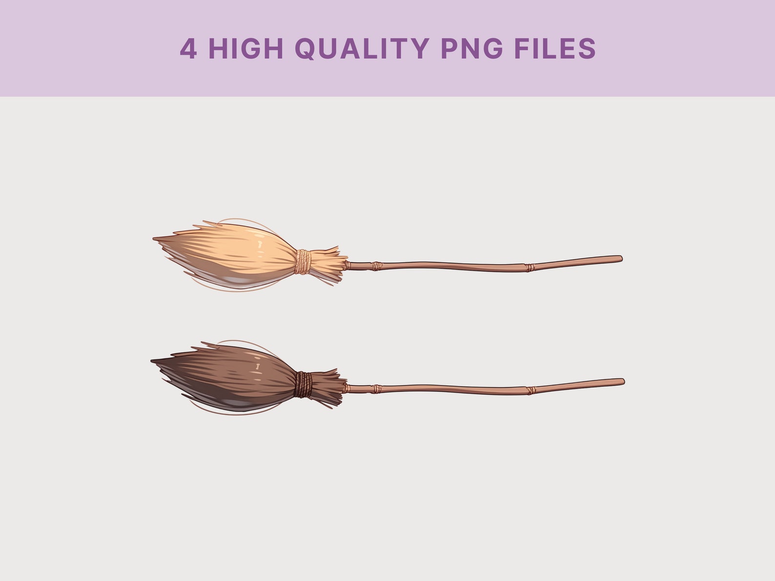 Vtuber Witch Broom Twitch Overlay Broom Vtuber Asset Stream Decor Broom ...