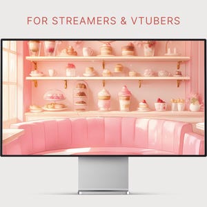 Pink Vtuber Background Pink Animated Background Pink Cafe Vtuber ...