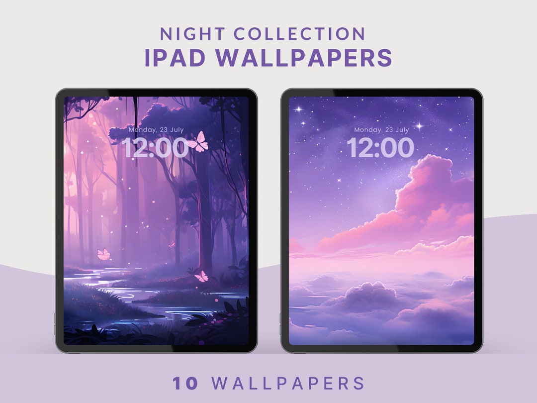 Purple iPad Wallpaper Purple Night Sky Wallpaper for iPad Wallpaper ...