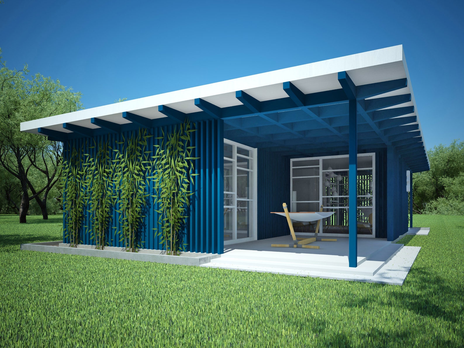 Modern Summer House Plan Area 40,39m2 CAD+PDF Set - Etsy