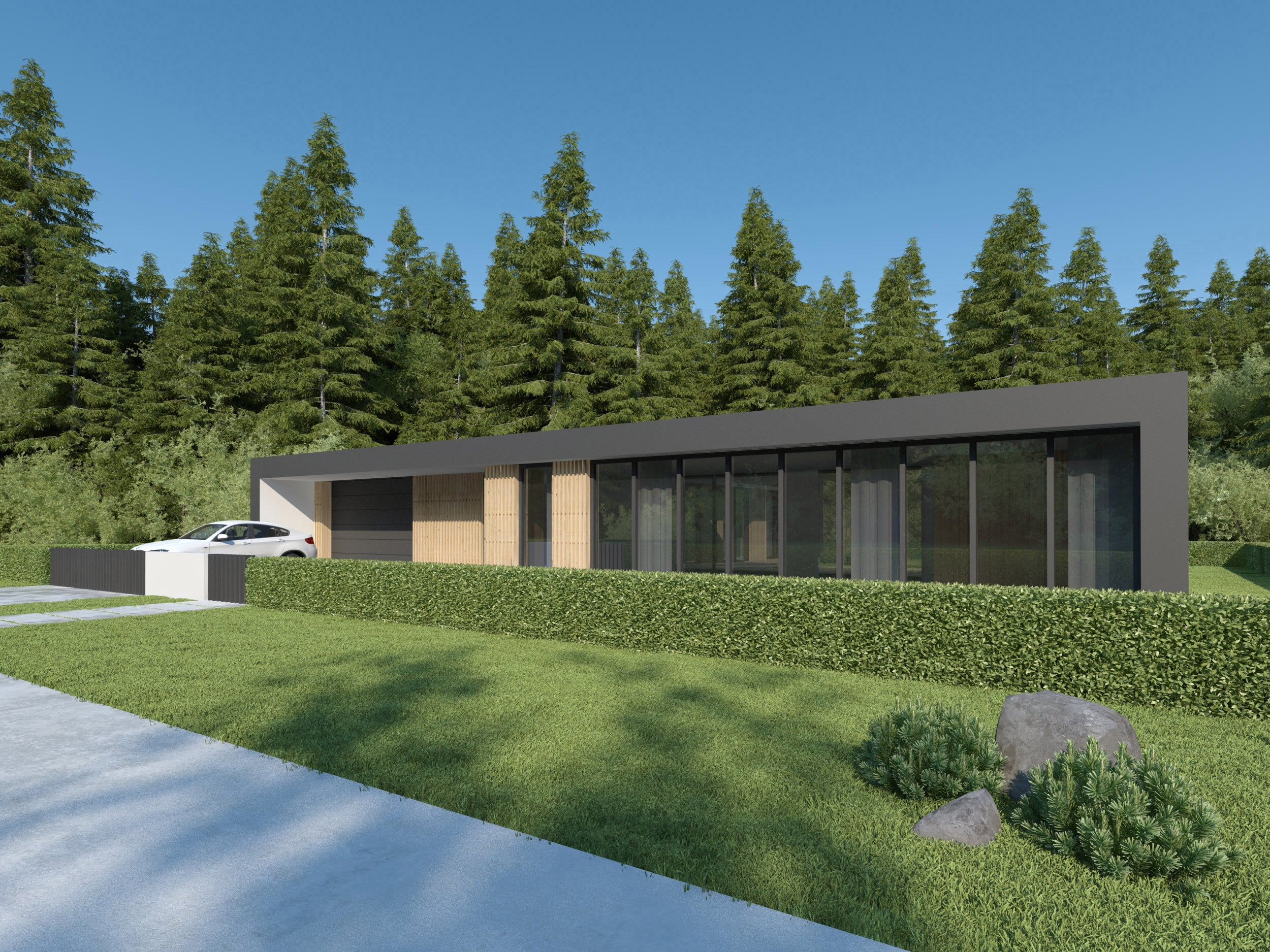 Modern House Plan Area 189,73m2 CAD+PDF Set - Etsy