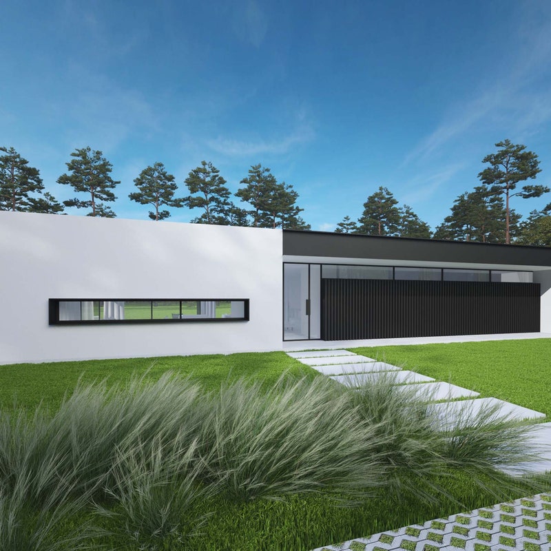 Modern House Plans - Etsy