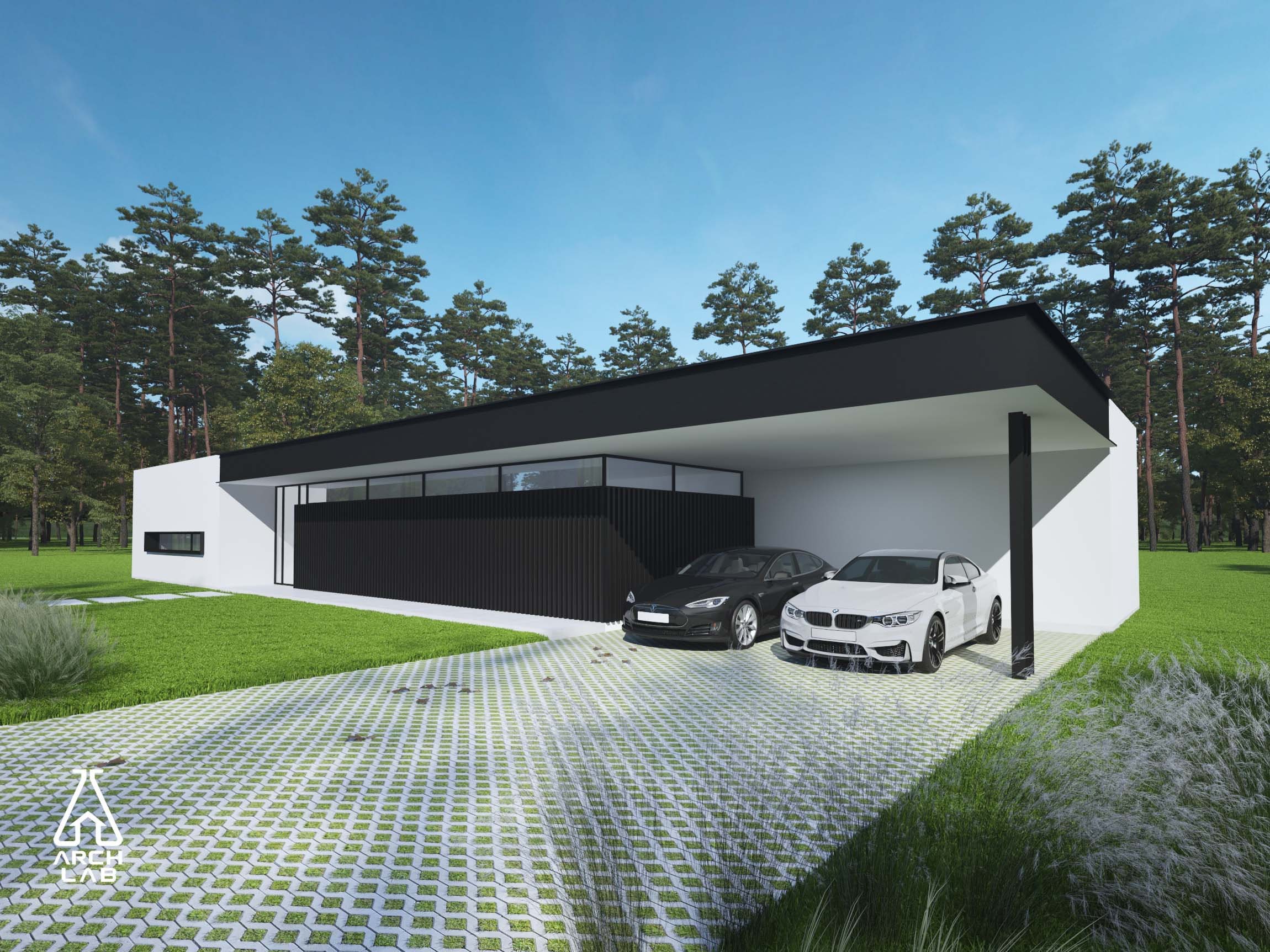 Modern House Plan Area 145.96m2 CAD+PDF Set - Etsy