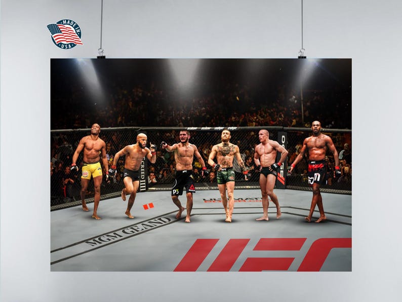 UFC LEGENDS Poster UFC Legends Ufc Art Mma Poster Mma Print Wall Decor ...